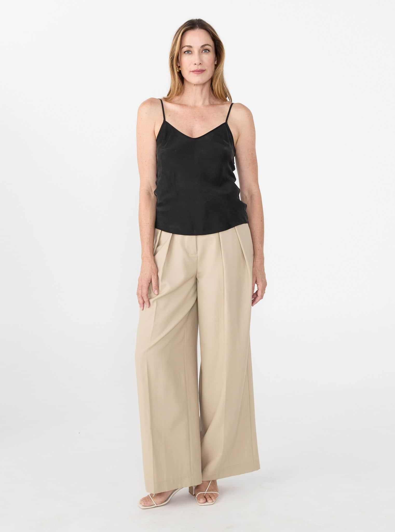 Silk Laundry | Bias Cut Silk Cami – Black | RIISE - RIISE